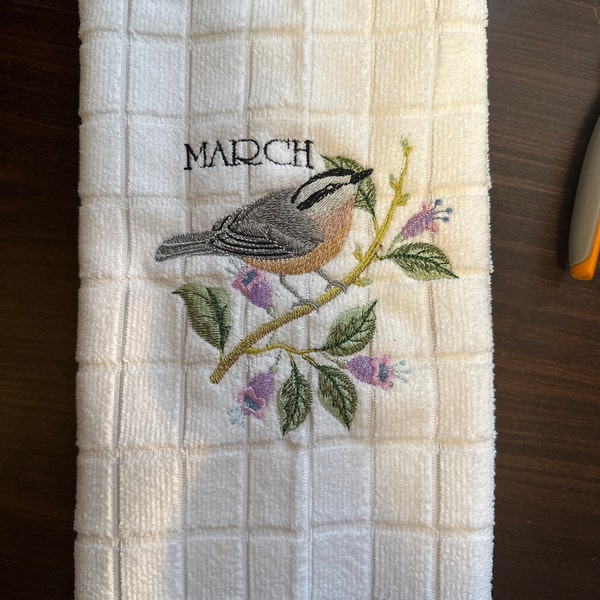 Monthly Birds Machine Embroidery Designs Instant Download 4x4 5x5 Hoop ...