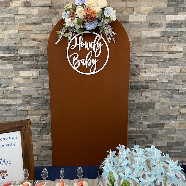 Howdy Baby Baby Shower Wooden Sign Cowboy Baby Shower Decorations ...