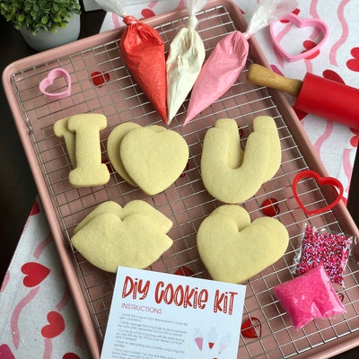 Printable Card for Valentines DIY Cookie Kit Instructions. Printable ...