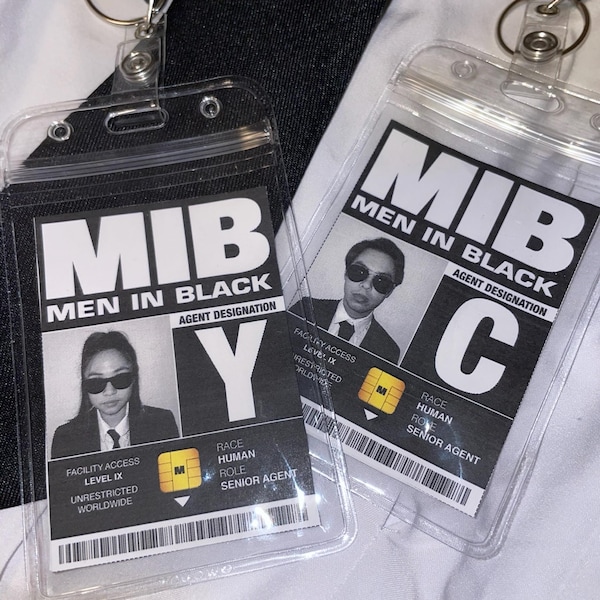 MIB Special Agent M Men in Black ID Card - Replica Prop, Halloween ...