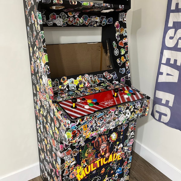 Mame Multicade Classics Side Art Arcade Cabinet Graphics Decals ...