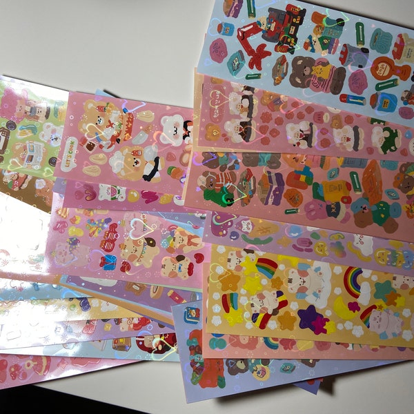 50 Pack Kawaii Stickers | Cute Kpop Toploader Decal Deco Polco Korean ...