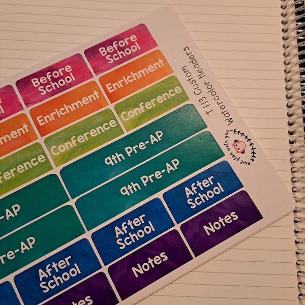 T06 || 12 Chevron IEP Meeting Stickers - Etsy