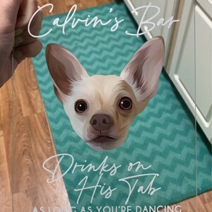 Pet Wedding Bar Sign Open Bar Acrylic Sign Custom Dog - Etsy