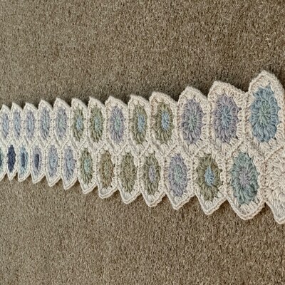 CROCHET PATTERN Zinnia Hexagon Temperature Blanket Pattern Granny ...