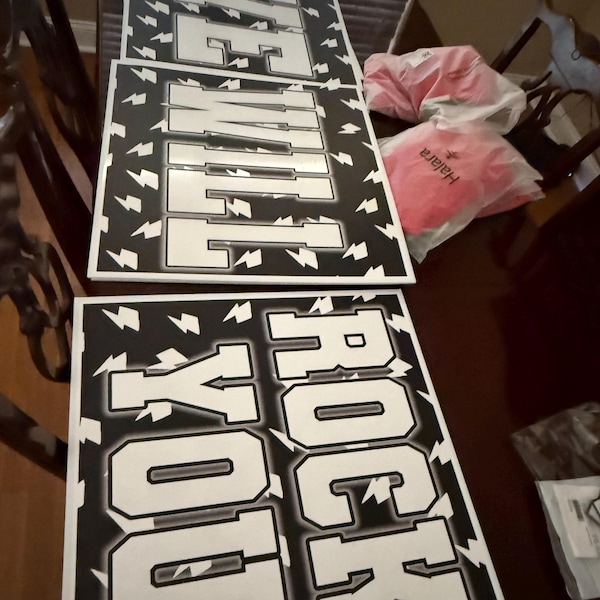 Cheer Routine Signs, Personalized Cheer Signs for Game Day, Custom ...