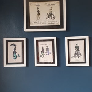 Funny Gothic Ladies Gents Signsteampunk Bathroom Print Quirky Vintage ...