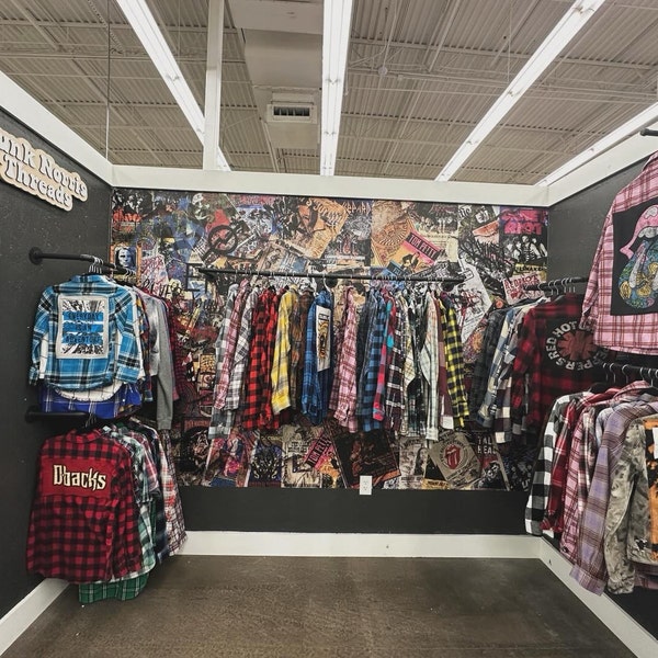 Retro Music Posters Collage Peel and Stick Wallpaper Wall Mural Rock ...