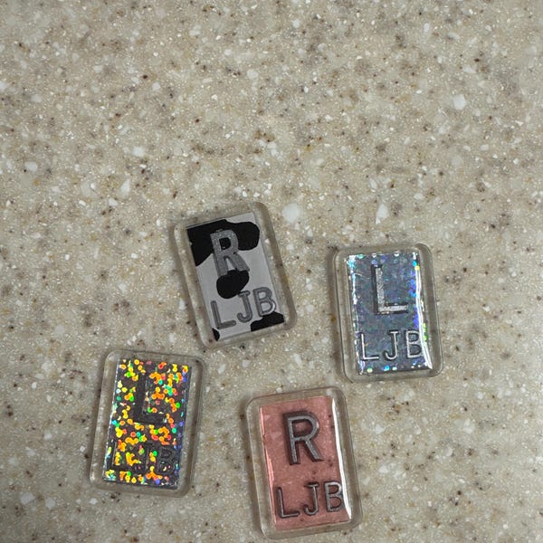 1 Set of Custom Xray Markers 2-4 Initials Solid White - Etsy