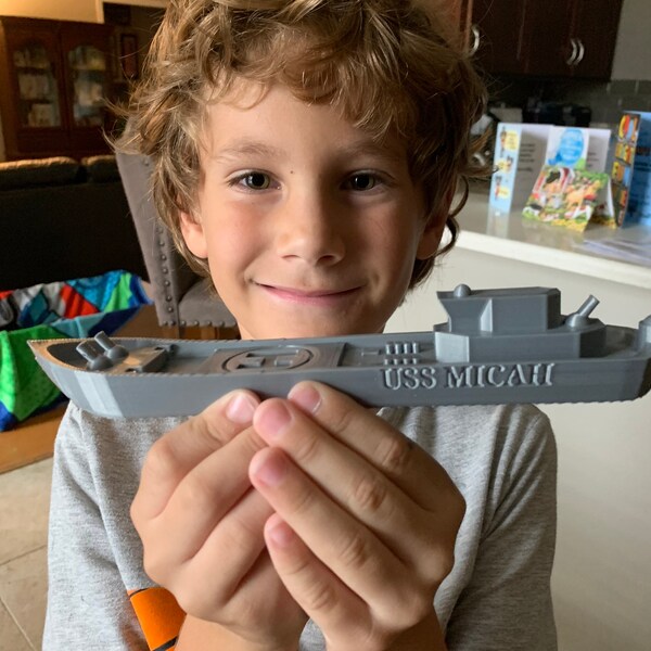 Customizable Toy Boat. 16" Long. Toy Battleship. Toy Warship. Modern ...