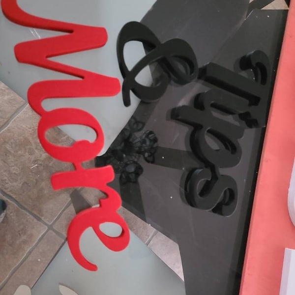 Self Standing Custom Signs | Tabletop Wood Sign | Home Decor Letters ...