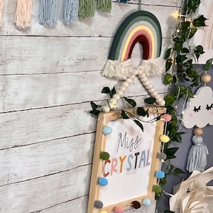 Custom Digital Download Teacher Name Sign Teacher Resources Custom ...