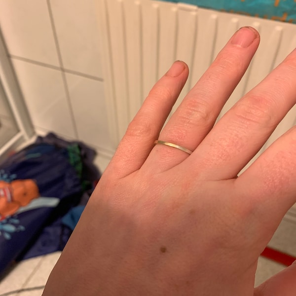 Golden Ratio Ring - Gift or Thin Wedding Band for Math Lovers, Geeks or ...