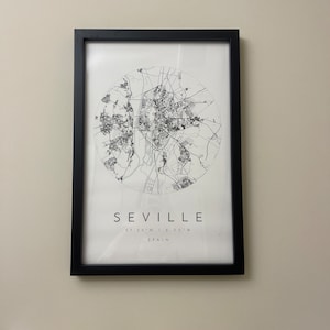 Personalized Map Print, Set of Four, Map Prints, Custom Locations, City ...