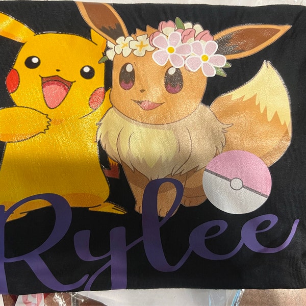 Eevee Custom Birthday Invitation, Personalized Eevee Inviation, Eevee ...