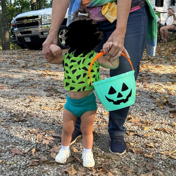 Pebbles Costume, Baby Pebbles Halloween Outfit, Toddler Halloween ...