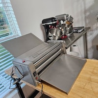 Manual Dough Sheeter 19.7 Inc., Dough Fondant Pizza Roller Tortilla ...