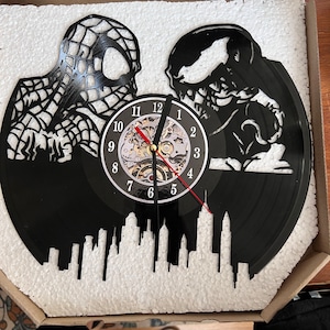 Iron Man Vinyl Record Clock, Marvels Superhero, Iron Man Wall Art ...