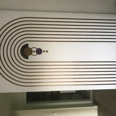 Wall Arch Stencil Kit Boho Wall Stencil Mid Century Modern Stencil for ...