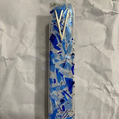 Mezuzah Smashed Wedding Glass, Chuppah Smashed Glass, Modern Mezuzah ...