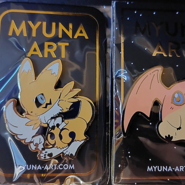 Digimon Renamon Hard Enamel Pin – Cute Digimon Fanart Pin - Etsy