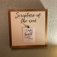Scripture of the Week Sign Memory Verse Sign Wood Sign Home - Etsy Canada