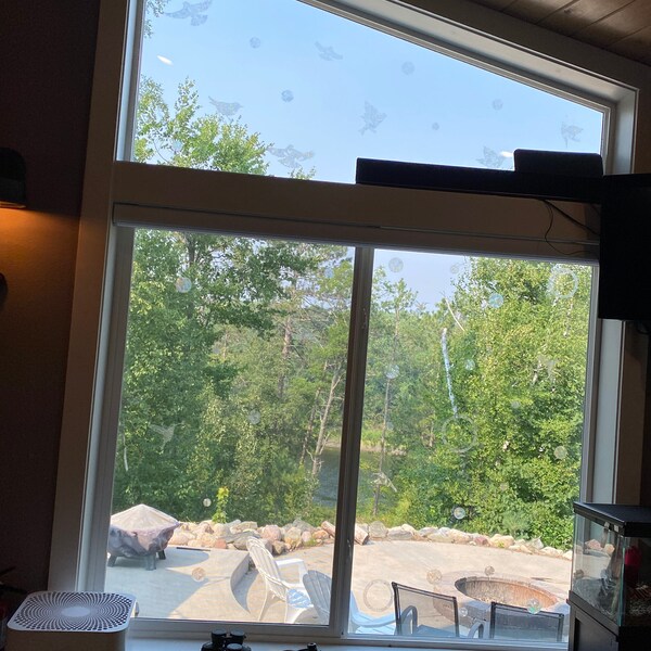 Window Gems Rainbow Prism Birds Static Window Clings Alert Birds to ...