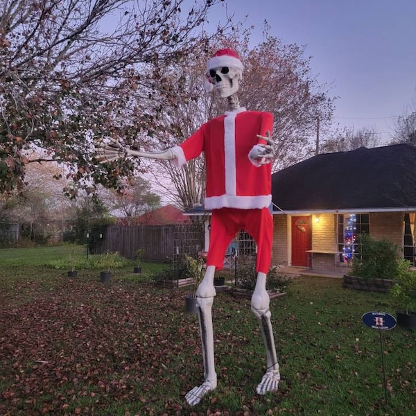 12 Ft Skeleton Santa Hat - Etsy