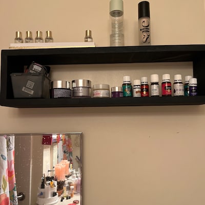 Floating Rectangle Shelf Bathroom Shelf Quality Wood Shelf - Etsy