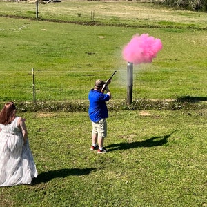 XL Shooting Target Gender Reveal, Skeet Shooting Targets, XL Hanging ...