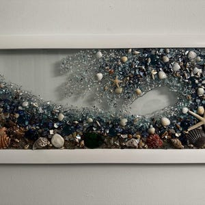 Shimmering Ocean Wave, Ocean Wave, Coastal Wave Decor, Wave Window ...