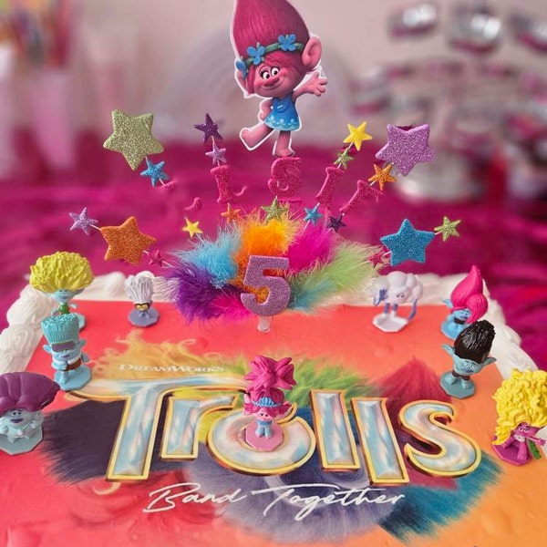 Princess Poppy Troll Cake Topper / Centre Piece - Etsy