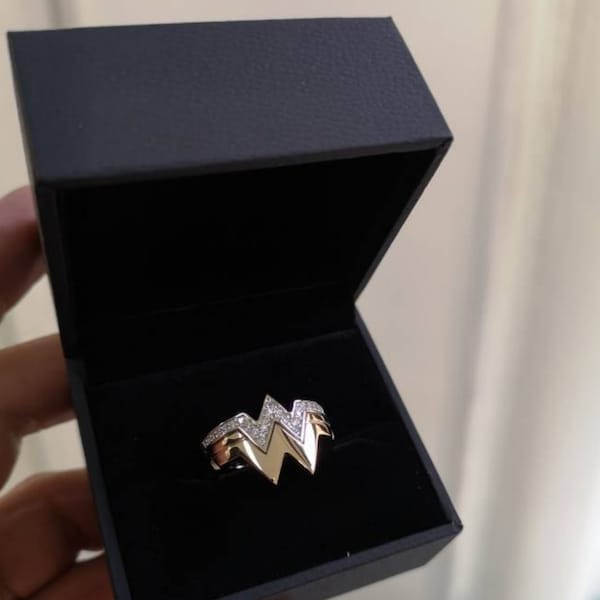 Title: Wonder Woman Rose Gold Ring, Super Hero Wonder Woman Geek ...