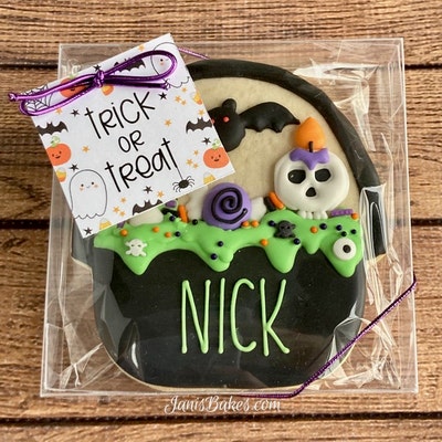 Happy Halloween Treat Bag Toppers/ Cookie Treat Bag Toppers/ Printable ...