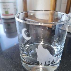 Wolf Whiskey Glass Wolf Rocks Glass Wolf Glass Wolf Gift - Etsy