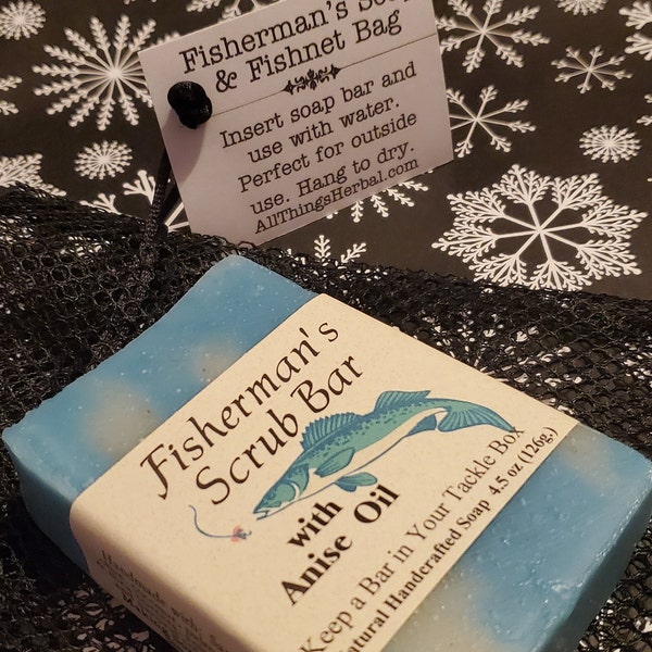 Two Bars of Fisherman's Scrub Fishing Secret Soap Handmade Anise Soap ...