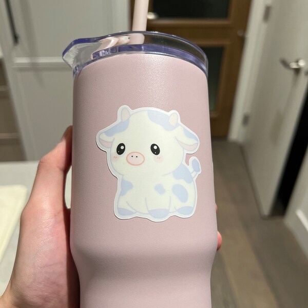 Milk Cow—strawberry/choco/banana | Matte | Glossy | Waterproof Vinyl ...
