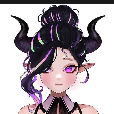 Live2d Vtuber Model for Commercial Use Oni the Succubus ready to Use - Etsy