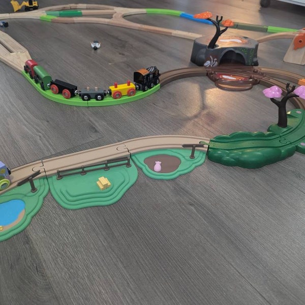 Flexible Train Track for Brio, Ikea, Thomas, Melissa & Doug Sets ...