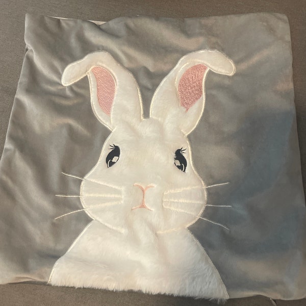 4 Colors! 3D Tufted Embroidered Bunnies on Soft Velvet! the Most ...