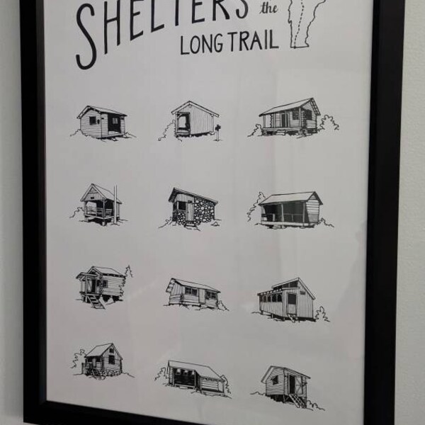 FOOTPATH Screenprint, Vermont's Long Trail, Green Mountains, by MTN GRL Studio - Etsy