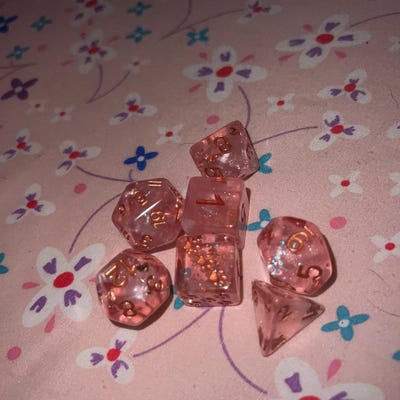 Pine Cone and Feather Wisps Dnd Dice Set, Polyhedral Dice, D&D Dice ...