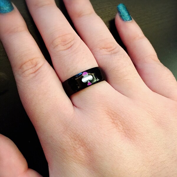 Stainless Steel Engraved LGBT Symbol Rings: Gay, Lesbian, Pansexual ...