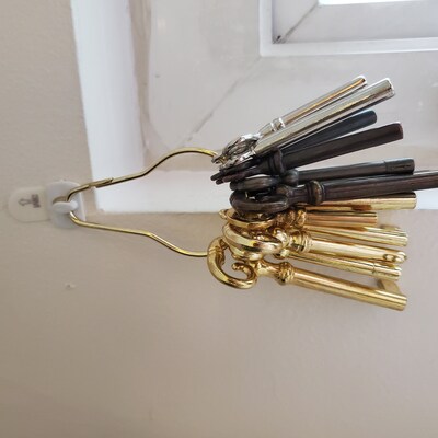 Sample Set of 12 Skeleton Keys DOZEN Polished Antique Lock Mortise ...