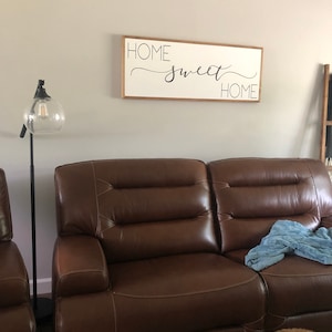 Home Sweet Home Sign Above Couch Sign Living Room Signs Home Sweet Home ...