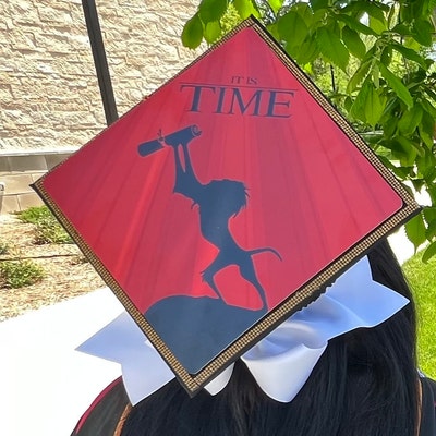 Grad Cap Topper Lion King Grad Cap It's Time , Graduation Cap ...