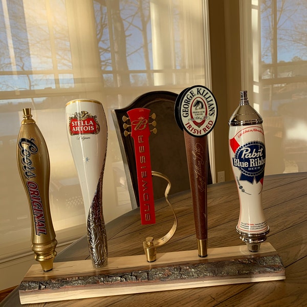 Handmade 6 Tap Handle Stand Base Display Holder Radiata Pine Wood High ...