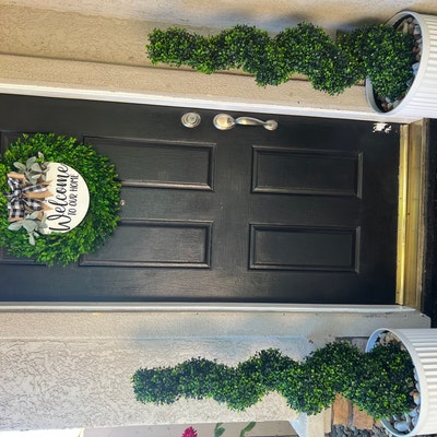 Welcome Front Door Sign Farmhouse Styled Front Door Decor - Etsy