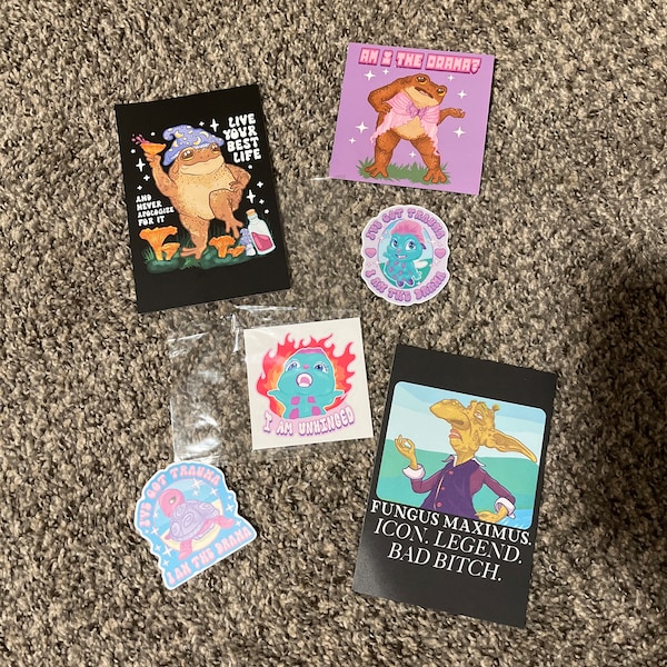 I AM UNHINGED Bibble Meme Sticker | Fairytopia Bibble Flames Meme ...