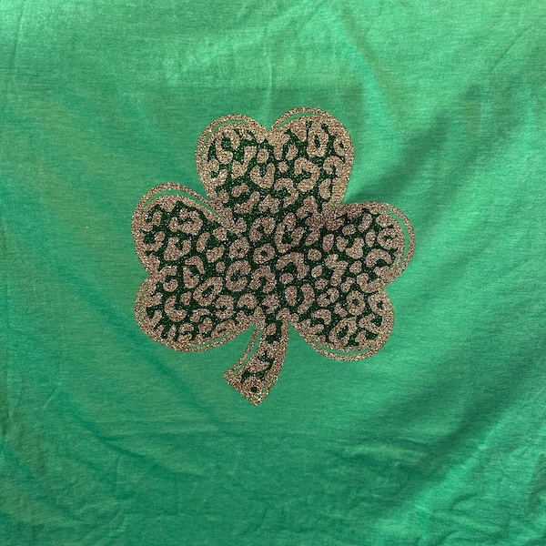Leopard Print Shamrock Svg, St Patricks Day Svg, Shamrock Svg, St ...